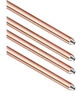 GOUNENGNAIL - 8ft Ground Rod - UL Listed 5/8'' Bonded Electrical Copper ...