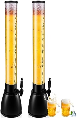 Amazon.com | Mifoci 2 Pcs Beer Drink Tower Dispenser for Parties 100 oz ...