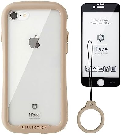 Amazon.co.jp: iFace Reflection iPhone SE 第3世代 SE第2世代 用 ケース 強化ガラス iPhone8/7 クリアケース ガラスフィルム ストラップ ...