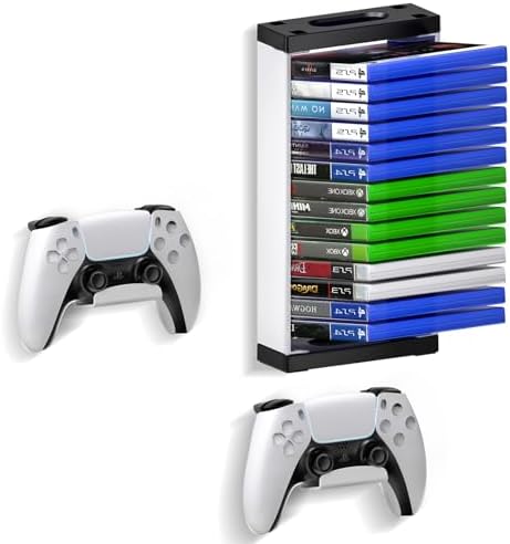 Amazon.com: Nargos Video Game Storage Stand Tower for PS5/ PS4/ PS3 ...