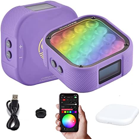 Amazon.com: Neewer RGB Video Light with APP Control, 360° Full Color ...