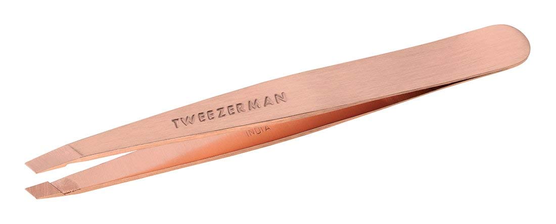 Amazon.com : Tweezerman Rose Gold Slanted Tweezer Model No. 1256-RGR ...