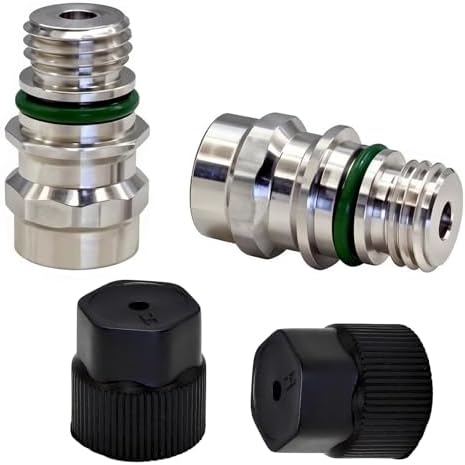 Amazon.com: 2Pcs High Pressure Air Conditioning Service Port Valves ...