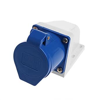 32 Amp 3pin Industrial Socket 220V-250Volt Weatherproof IP44 Waterproof ...