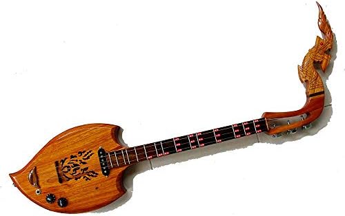 Amazon.com: Isarn Acoustic Electric Phin 3 Strings, Thai Lao Guitar ...