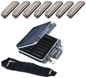 Amazon.com: Hohner Golden Melody Harmonica 7 Pack with Case and Belt ...
