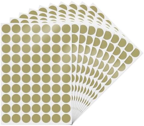 Amazon.com : YIKIADA Gold Dot Stickers 3/4 Inch Colored Round Labels ...