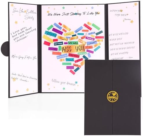 Amazon.com: LYNYUN Farewell Guest Book, Farewell Gifts for Coworkers ...