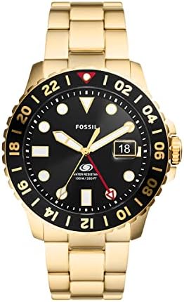 Fossil Men Analog Neutra Automatic Black Dial and Band Automatic ...