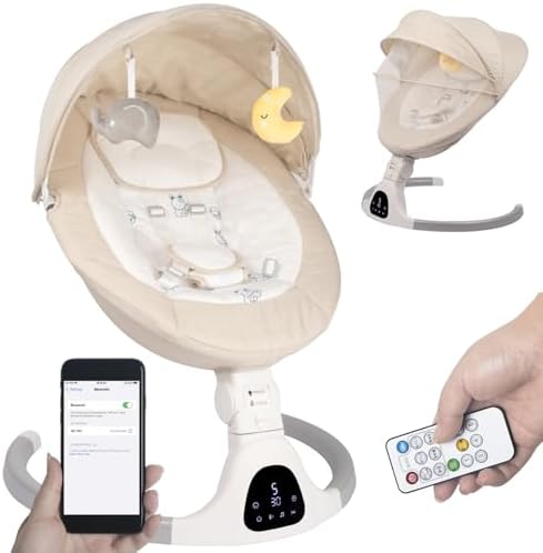 Amazon.com : Soobaby Baby Swing for Infants,Electric Bouncer for Babies ...