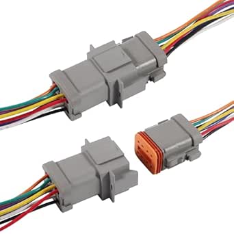 Amazon.com: 2Set Deutsch DT 8 Pin Waterproof Connector Kit DT ...