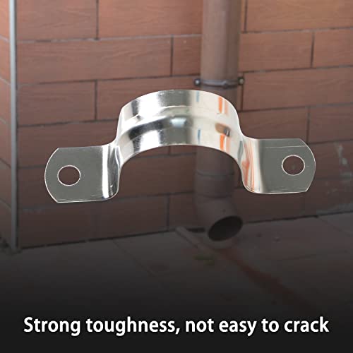 Ohamtes 20PCS 14mm(9/16″) Pipe Band Clamps, 201 Stainless Steel Pipe ...