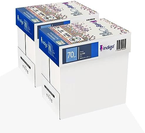 indigo Excellent Copy Paper A4 White Box of 5 Reams - Bright White ...