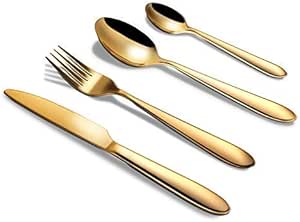 Amazon.com | CXFF 24Pcs Gold Stainless: Serving Sets