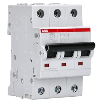 ABB S200 MCB Leitungsschutzschalter Typ C 3-polig 40A 400V Abschaltvermögen 6 kA System Pro M ...