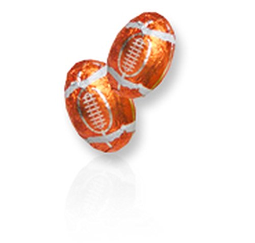 Amazon.com: Premium Chocolate Football Foil Wrapped Candy - 8 oz Bag ...