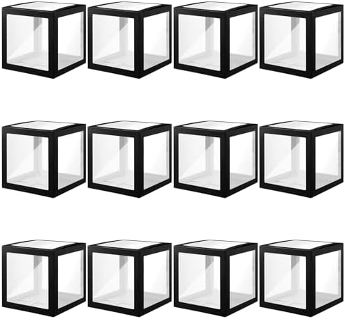 Amazon.com: Aimto Clear Balloon Boxes for Party Decorations - Black ...