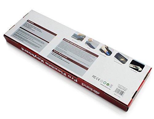 ProHT Foldable USB Wired Keyboard (70140), 109 Keys Silicone Soft ...