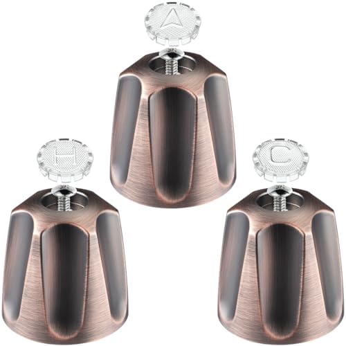 Dreyoo 3 Piece Shower Knob Replacement Compatible with Price/pfister ...