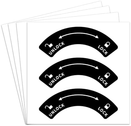 Amazon.com : dealzEpic - UNLOCK LOCK Direction Indicating Stickers ...