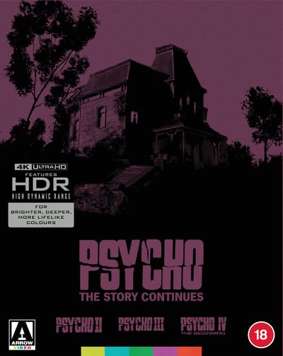 Amazon.com: Psycho: The Story Continues Film Collection [4K + Blu-ray ...