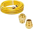 Amazon.com : Dogetgd CSST 1/2" Gas Line 37ft Corrugated Stainless Steel ...