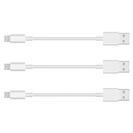 [Apple MFi Certified] Short iPhone Charger, 3 Pack (8 inch) Lightning ...