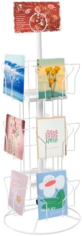 Amazon.com: Umisu Greeting Card Display Stand,12 Pockets Countertop ...