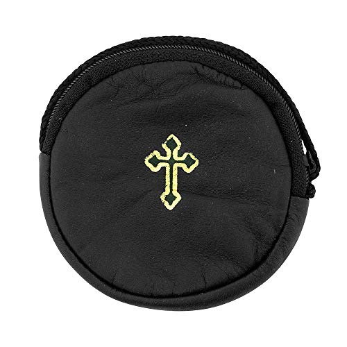 VILLAGE GIFT IMPORTERS 4" Black Round Burse | Perfect for Pyx Travel ...