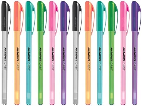 Matador Pin-Point Gel Pens - Fine Point 0.5mm | Black Ink | Comfort ...