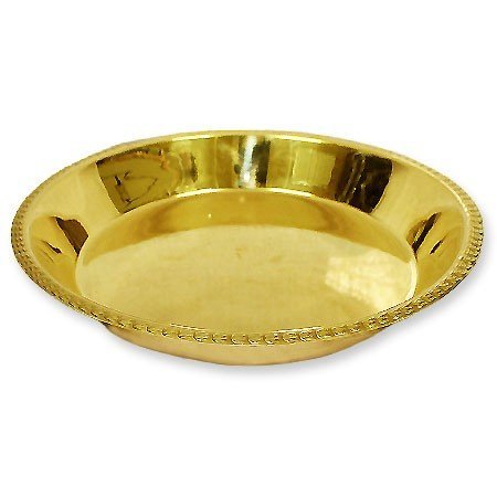 Puja Plate in Brass - Om Pooja Shop : Amazon.in: Home & Kitchen