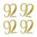 Amazon.com : Gold Glitter 92 Cut-Out Numbers, 92nd Birthday Party ...