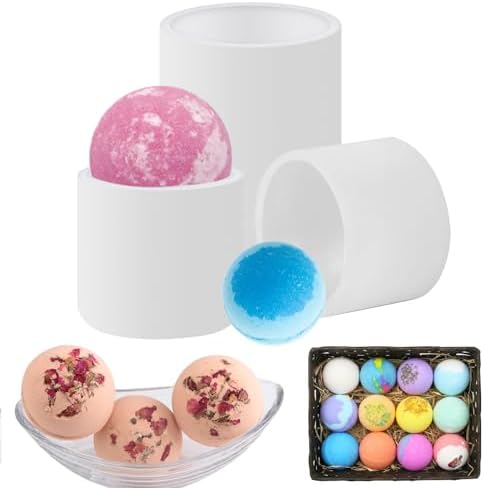 Amazon.com: Plastic 3D Bath Salt Ball Round Solid Ball Shaped Doughnut ...