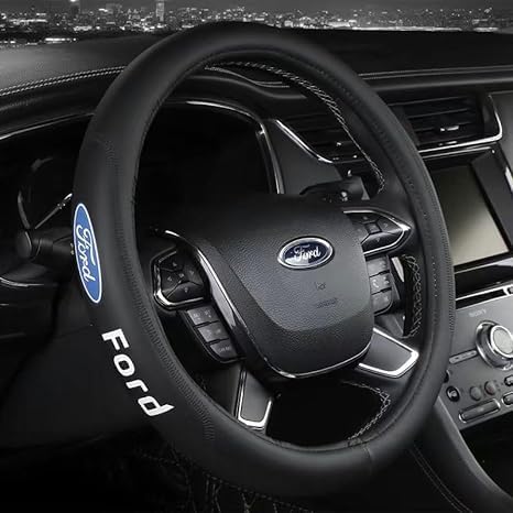 Amazon.com: 1 Piece Genuine for Ford Car Steering Wheel Cover, Non-Slip ...
