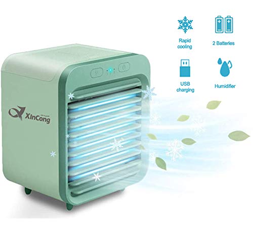 Portable Air Conditioner Fan, Personal Air Cooler, Small USB ...