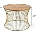 Amazon.com: Christopher Knight Home Lydia Coffee Table, Natural, Gold ...