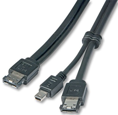 Amazon.in: Buy CABLESETC eSATAp (Power Over e-Sata) to eSATA + USB Mini ...