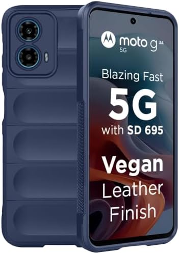 TheGiftKart Liquid Silicon Back Cover Case for Motorola Moto G34 / G45 ...