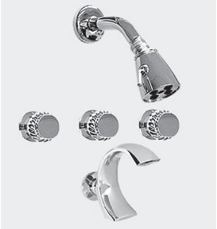 Sigma Tub Shower 1 101233 Sigma 3 Valve Tub amp Shower Set Polished ...