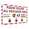 Amazon.com: ALKB Delivery Sign for Outdoor Use - Please Deliver All Packages to Front Door with ...