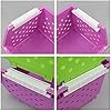 Amazon.com: Asking 4-Pack Colorful Plastic Stackable Kitchen Storage ...