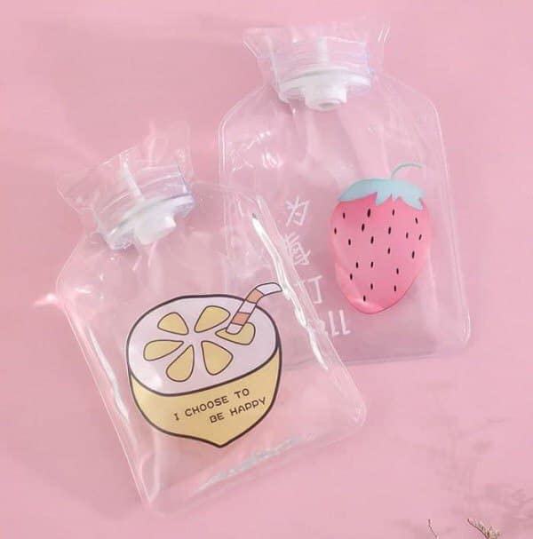 TRUshopper Set of 2 pcs Kids Hot Water Bag Transparent Mini Hot Water ...