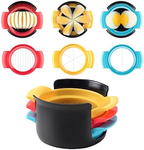 3 in 1 Stainless Steel Egg Slicer for Boiled Eggs Multifunctional ...