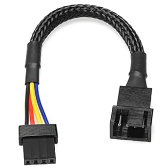 Amazon.com: CRJ Universal 4-Pin PWM PC Fan Adapter Cable - 6-inch ...