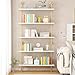 Amazon.com: ORSENIGO 5-Tier Gold Ladder Shelf, Wall Mounted Bookshelf ...