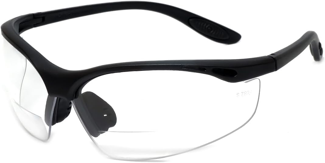 Amazon.com: Calabria 91348 Anti Fog Bifocal Reading Safety Glasses ...