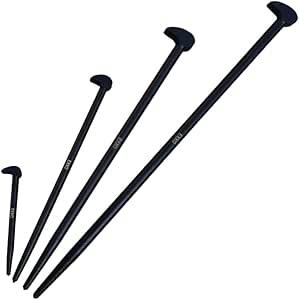 EXXO Tools - Heavy Duty 4-Piece Pry Bar Set- Durable Alloy Steel ...