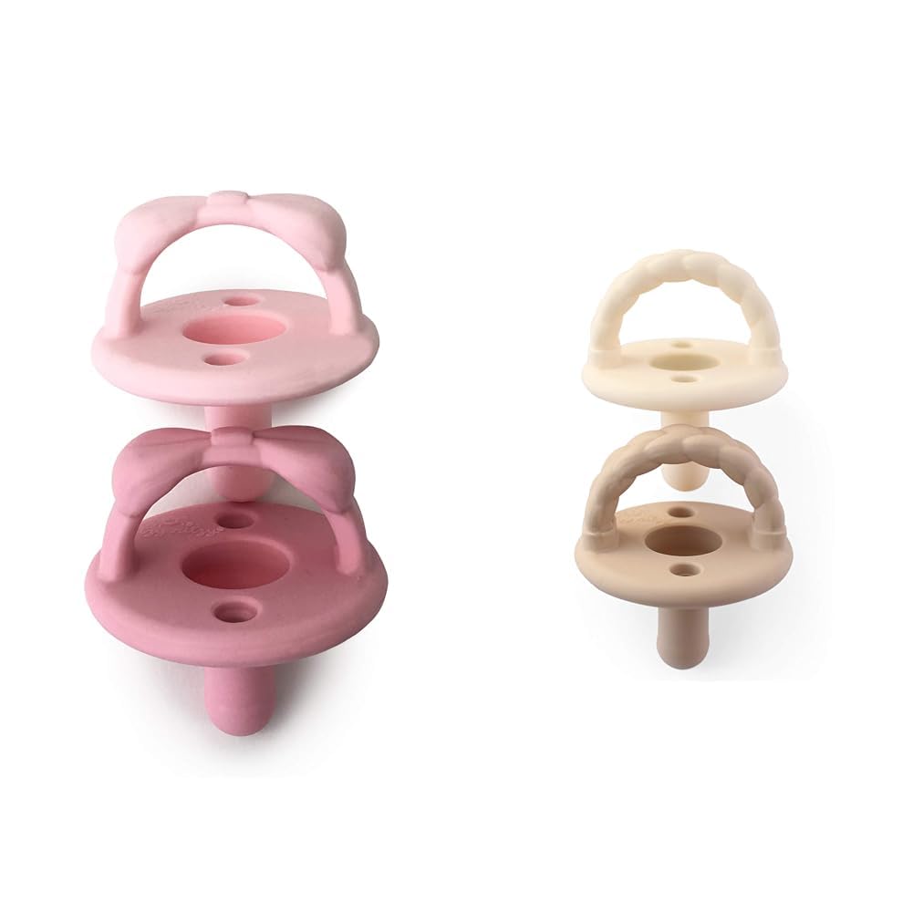 Amazon.com : Itzy Ritzy Silicone Pacifiers for Newborn 2-Packs with ...