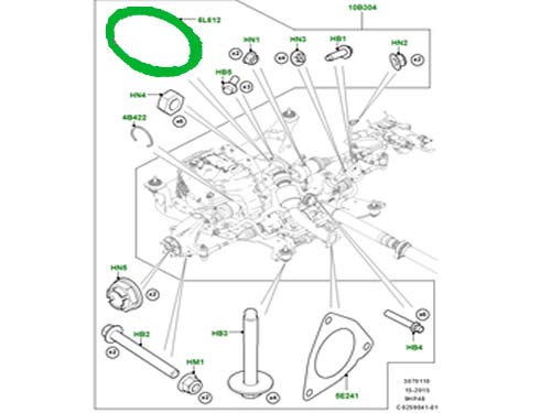 LAND ROVER – Junta externa de transmisión auténtica de 20 litros de ...