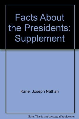 Amazon.com: Facts About the Presidents: Supplement: 9780824207090: Kane ...